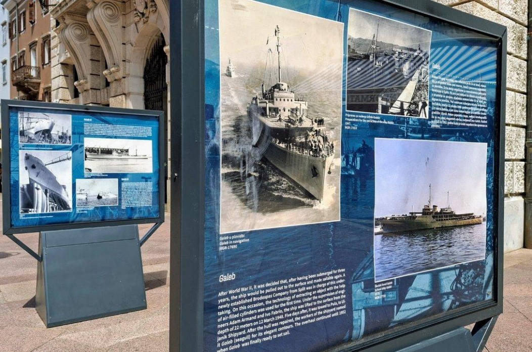 Na Korzu postavljena izložba 'Brod Galeb': Priča o preživljavanju ...